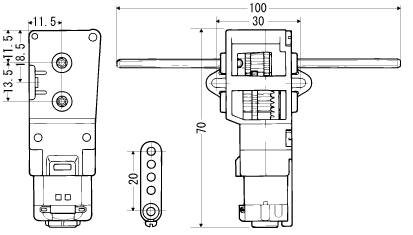 Pololu - Tamiya 70093 3-Speed Crank-Axle Gearbox Kit