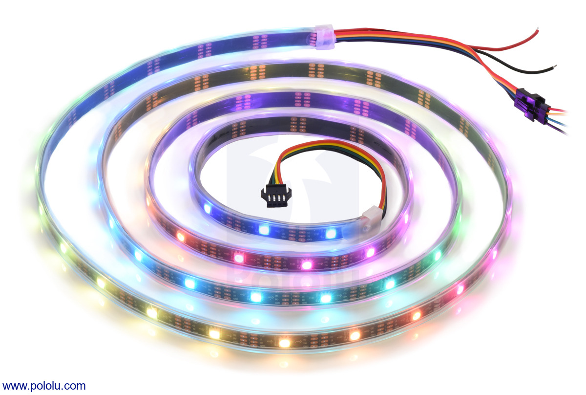 Pololu - Addressable RGB 60-LED Strip, 5V, 1m (APA102C)