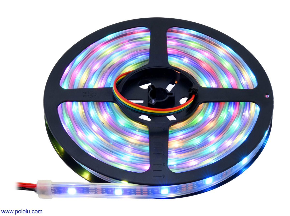 Pololu - Addressable RGB 60-LED Strip, 5V, 1m (APA102C)
