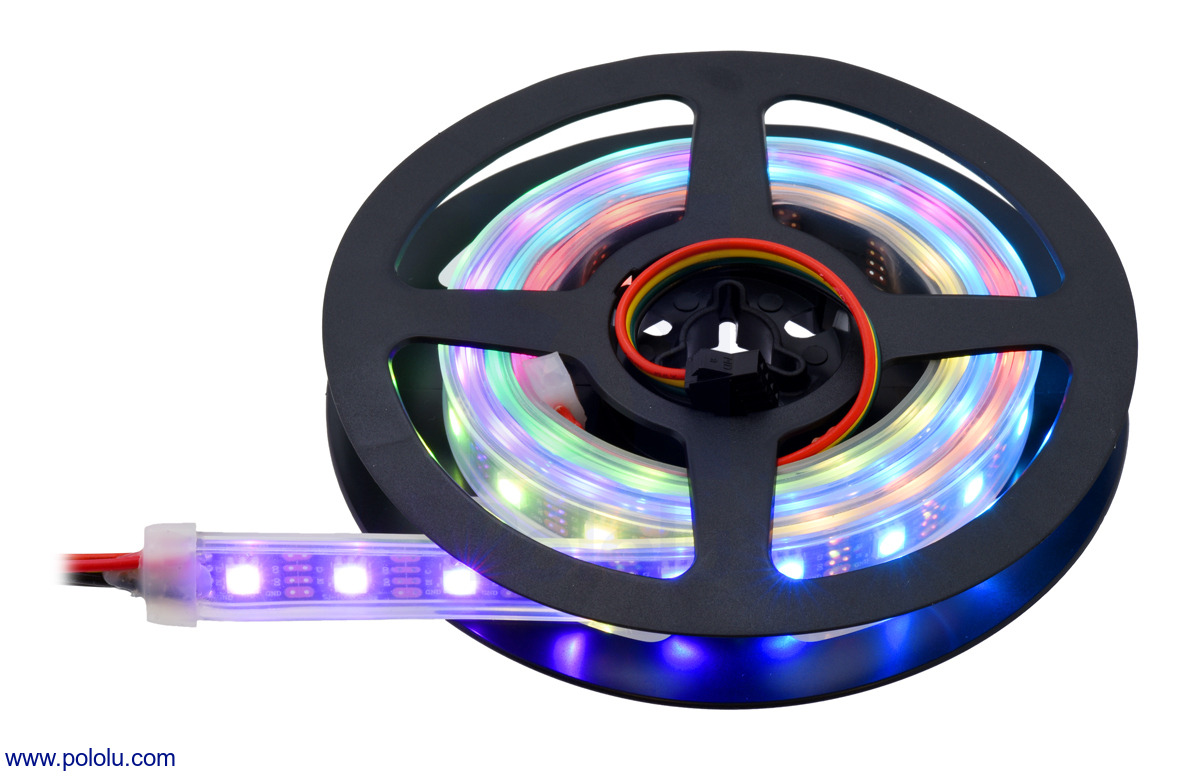 Pololu - Addressable RGB 150-LED Strip, 5V, 5m (APA102C)